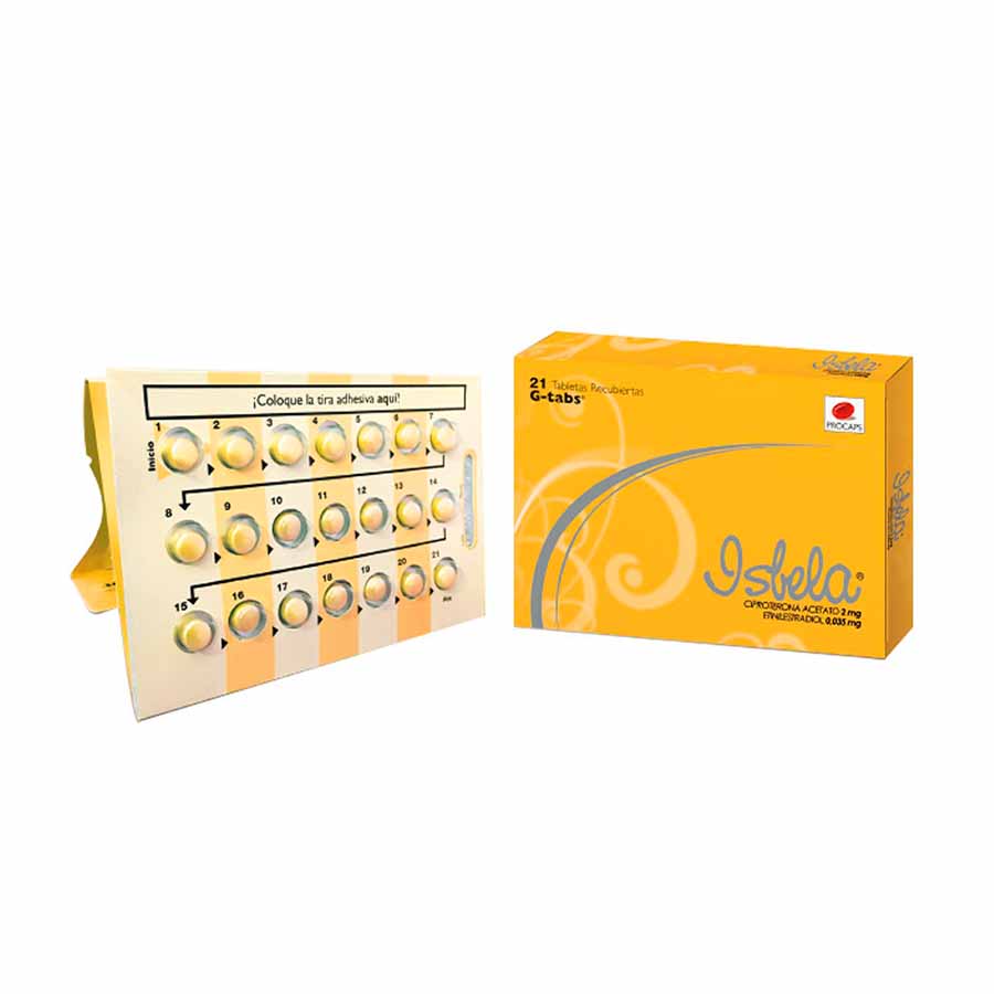 ISBELA 2MG/0.035MG X 21 TABLETAS - Novafarmawimer