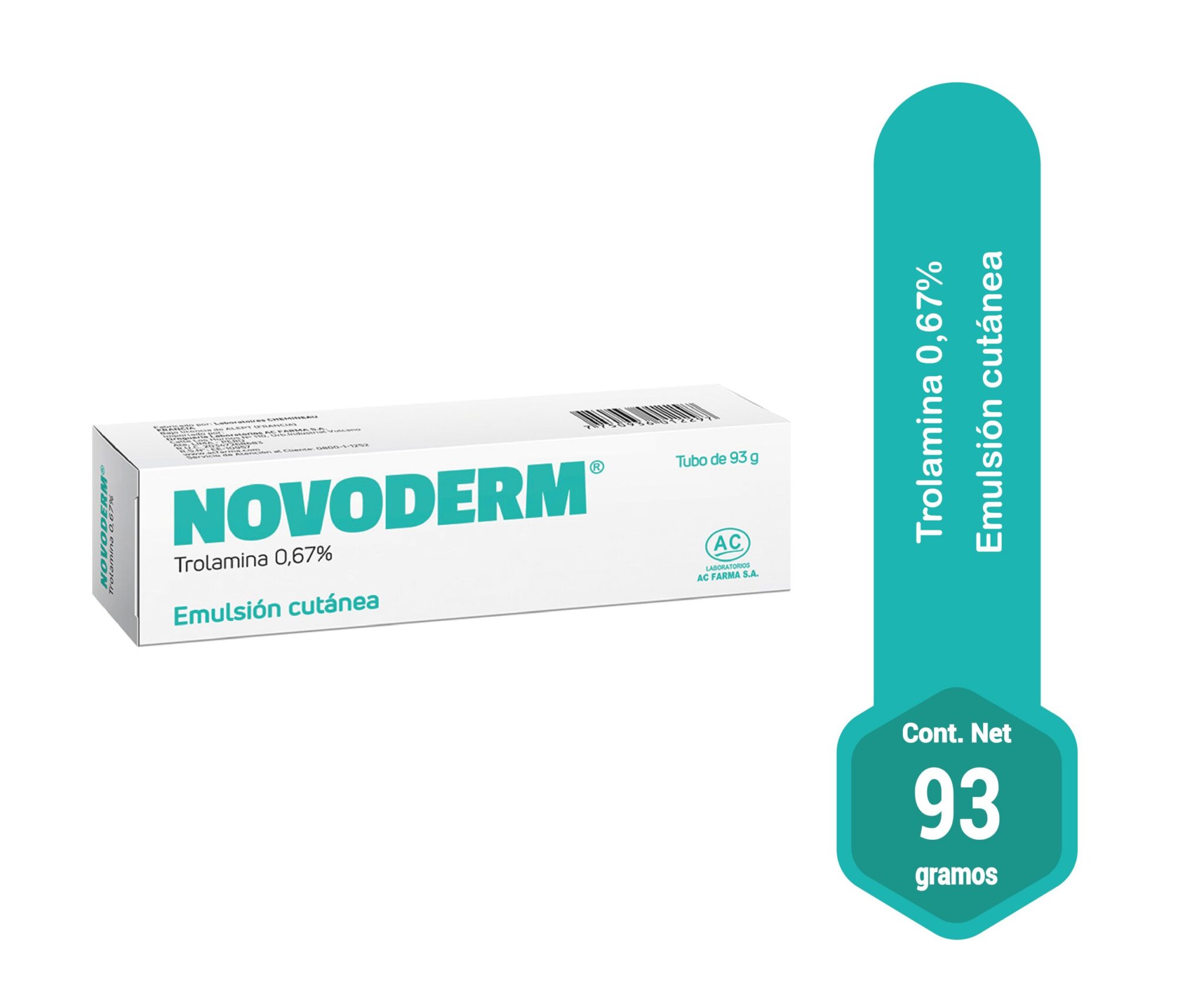 TROLAMINA (NOVODERM 0.67%) EMULSION CUTANEA X 93 GR - Novafarmawimer